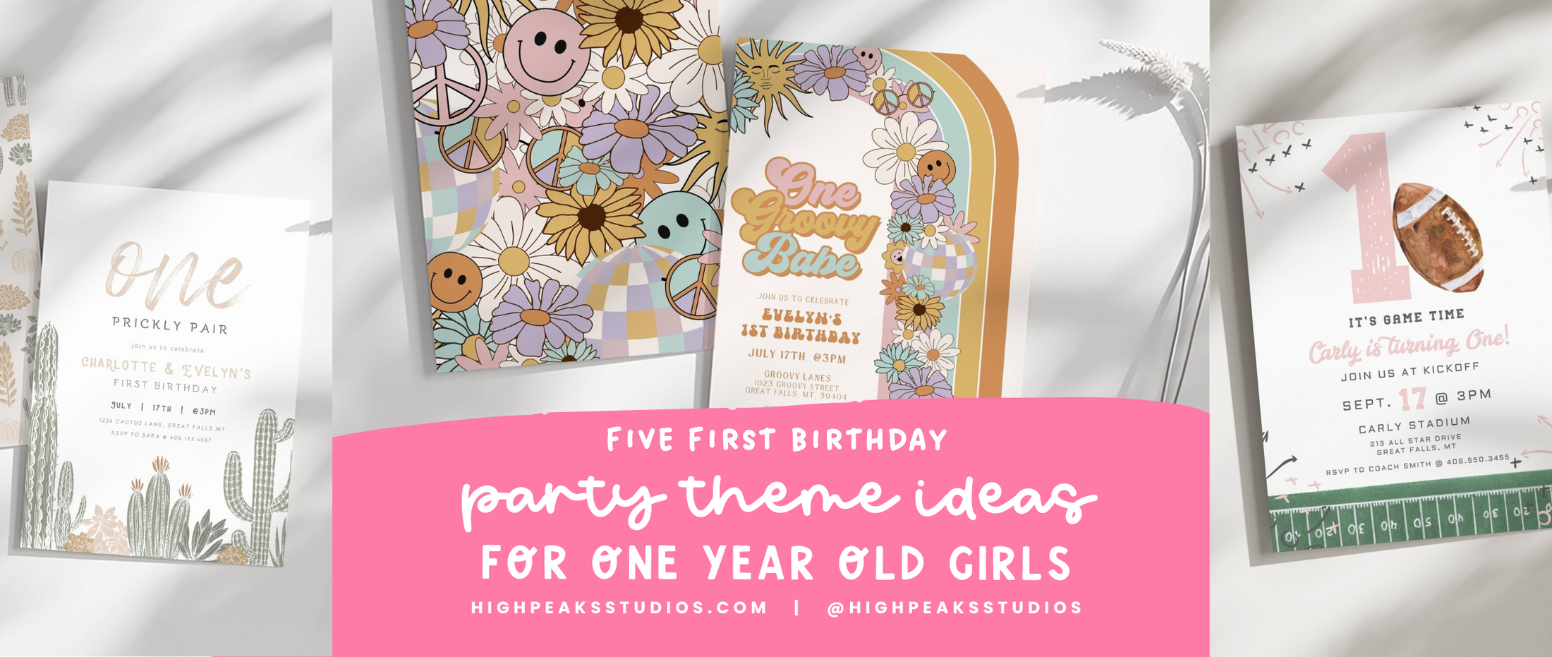 5 First Birthday Party Theme Ideas for One Year Old Girls – High Peaks ...