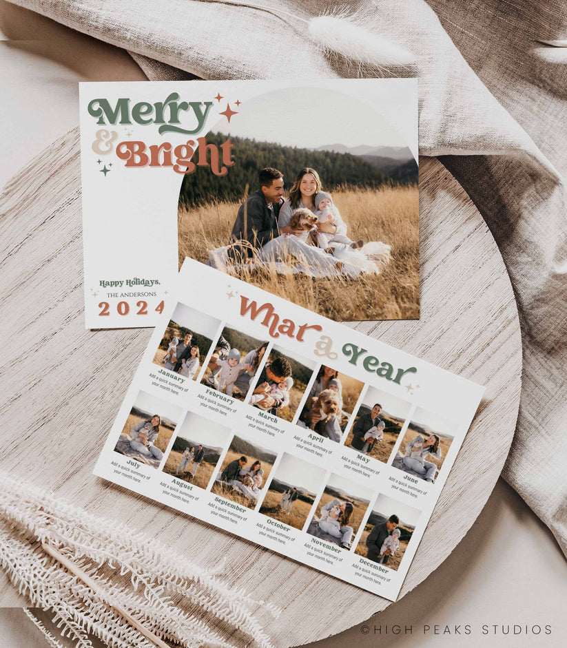 Retro Photo Christmas Card (6 Backsides) – High Peaks Studios LLC