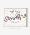 First Day of Preschool Sign Printable – High Peaks Studios LLC