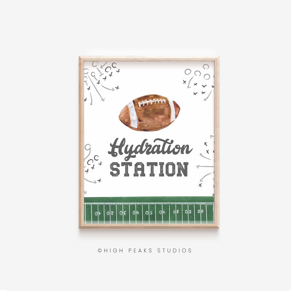 Hydration Station Party Sign Printable – High Peaks Studios LLC