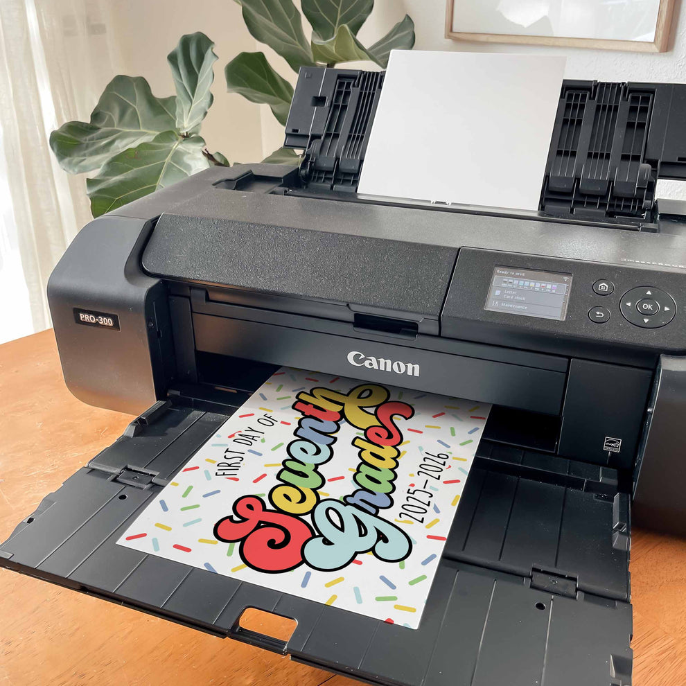 First Day of Seventh Grade Sign Printable – High Peaks Studios LLC
