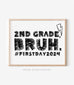 First Day of 2nd Grade, Bruh Sign Printable Photo Prop – High Peaks ...