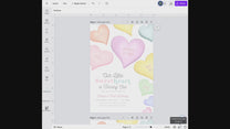 Conversation Heart Birthday Invitation Printable – High Peaks Studios LLC