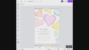 Conversation Heart Birthday Invitation Printable – High Peaks Studios LLC