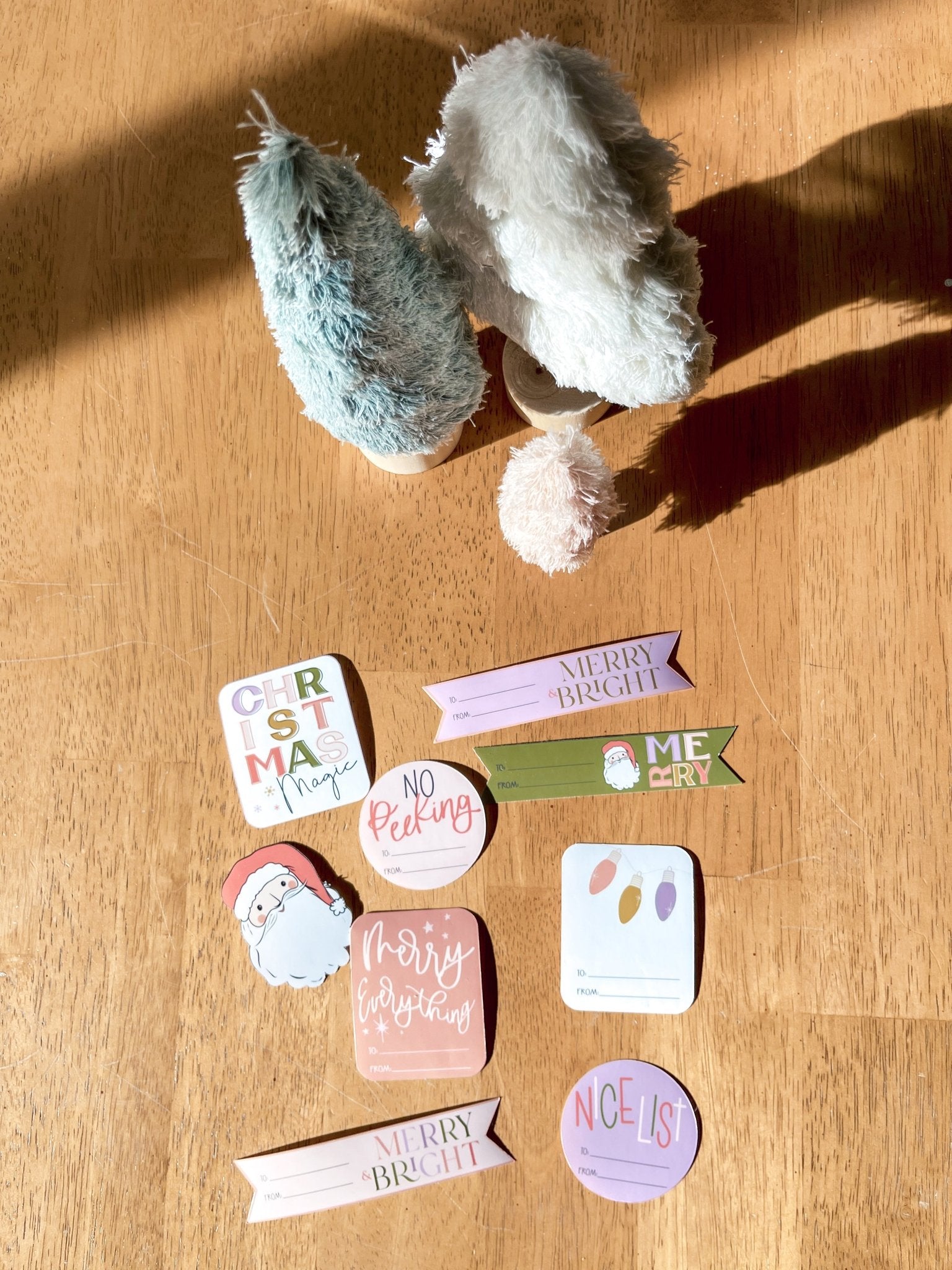 Christmas Gift Sticker Page Printable – High Peaks Studios LLC