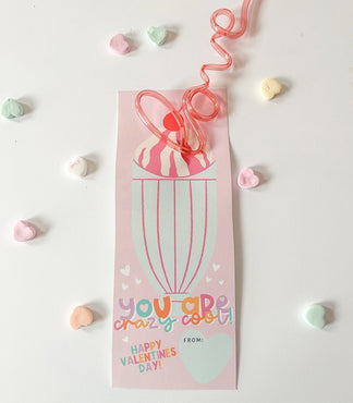 Crazy Straw Valentines Day Tag Printables – High Peaks Studios LLC