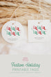Falalala Festive Holiday Gift Tag Printable – High Peaks Studios LLC