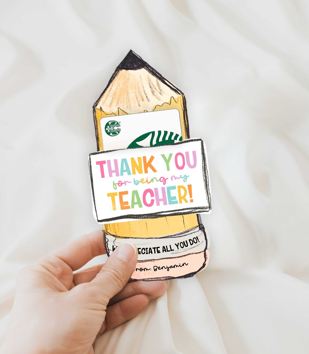 Pencil Teacher Appreciation Gift Card Holder Printables – High Peaks ...