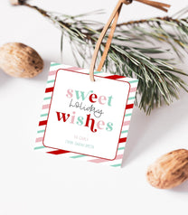 Printable Sweet Holiday Wishes Gift Tag – High Peaks Studios LLC