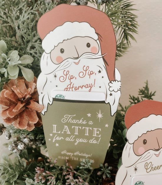 Santa Brew Holiday Coffee Gift Card Printable – High Peaks Studios LLC