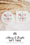 Wishing You a Merry And Bright Christmas Gift Tag – High Peaks Studios LLC